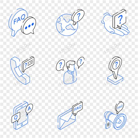 자주 묻는 질문 아이콘 Png 일러스트 및 벡터 이미지 무료 다운로드 Lovepik