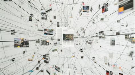 Digital Network Visualization Shows Networking Tech And Data Analysis