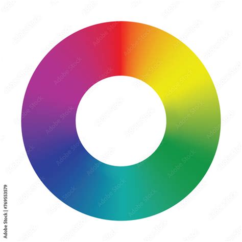 Color Wheel Spectrum Selector Picker Rgb Spectrum Color Wheel Palette Color Rainbow Diagram