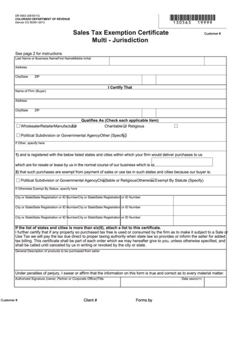How To Fill Out Colorado Sales Tax Exemption Certificate At Lyn Romano Blog