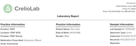 Auto Fill Toxicology Reporting Toxicology Lab Software
