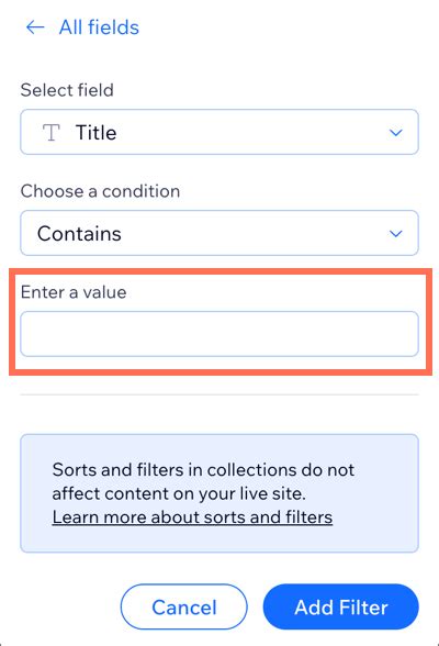 Cms Formerly Content Manager Hiding Sorting And Filtering Fields