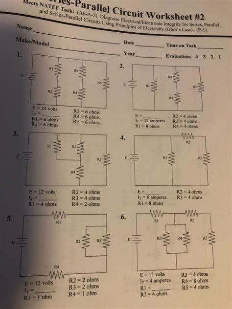 Solved Meets NATEF Task A A Diagnose Electrical Chegg Worksheets Library