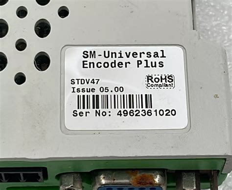 Emerson Control Techniques Sm Universal Encoder Plus Profibus Stdv47