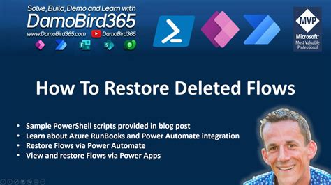 How To Restore A Deleted Power Automate Flow Via Powershell Power
