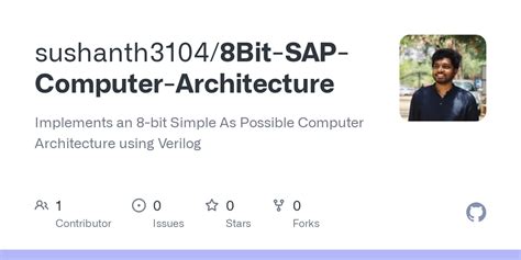 Github Sushanth31048bit Sap Computer Architecture Implements An 8
