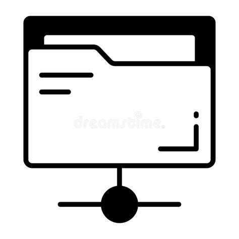 shared folder network folder icon design premium vector stock vector illustration of dossier