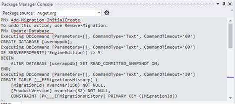 Entity Framework Core Управление схемой БД и миграции