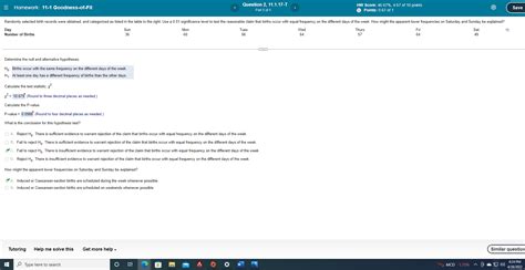 Solved E Homework 11 1 Goodness Of Fit Question 2