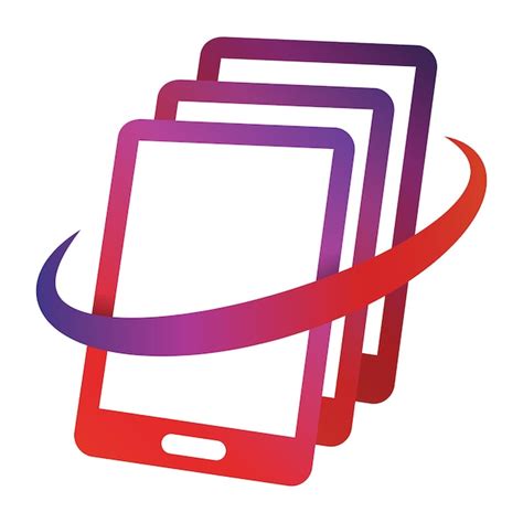 스마트폰 로고 프리미엄 벡터