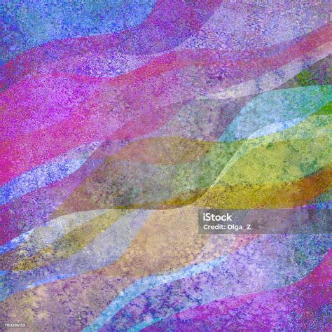 수채화 투명 물결 무지개 화려한 배경입니다 수채화 물감 손으로 그린 파도 그림 0명에 대한 스톡 벡터 아트 및 기타 이미지