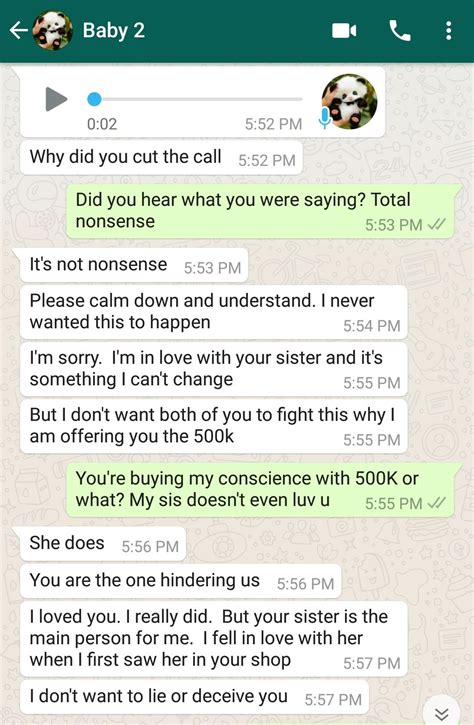 Lady Shares Chat With Boyfriend Who Offered Her N K To Date Her Sister