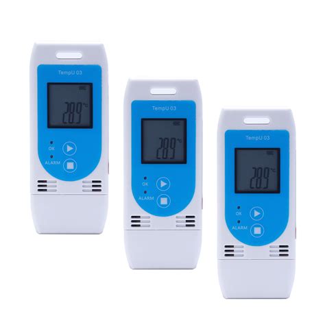 Tzone Temp Sensor Tempu Portable USB Temperature And Humidity Data Loggers With Display