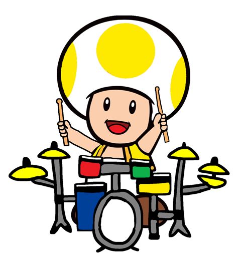 Super Mario Wolley The Yellow Toad Drums 2d By Joshuat1306 On Deviantart