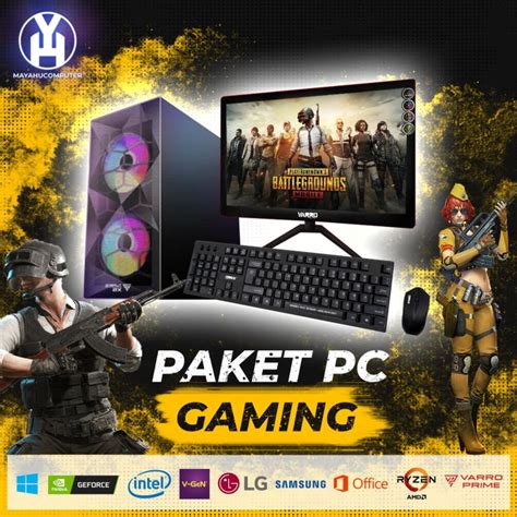 Pc Gaming Fullset I Ram Gb Monitor Inc Pc Gaming Murah Pc Gaming Fullset Murah