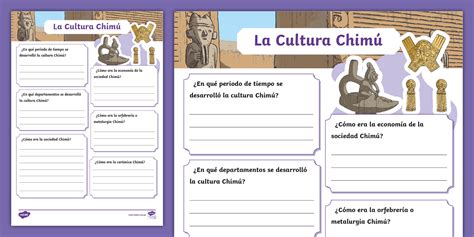 Ficha De Actividad Cultura Chimú Teacher Made Twinkl