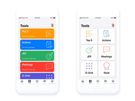 Tools IOS Mobile Design List View VS Card View By Dun Huang On Dribbble