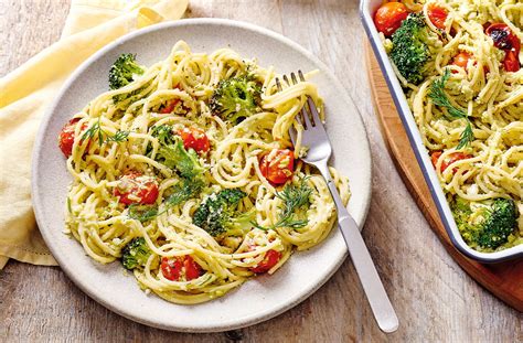 Baked Feta Pesto Pasta Recipe Pasta Recipes Tesco Real Food