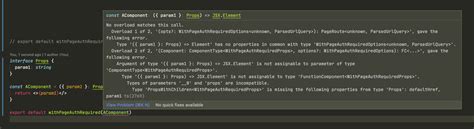 How Can I Pass Props To My Component When Using Withpageauthrequired And Typescript · Issue