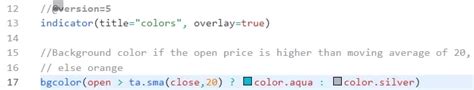How To Change Colors In Tradingview Pinescript V Indicators Background And Bars
