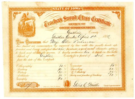 Iowa Marriage Certificate Untitled