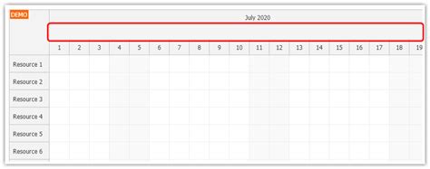 JavaScript Scheduler Custom Time Header Segments DayPilot Code