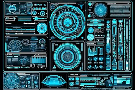 Premium Photo Hud Information Graphic Data High Technology Ui Detailed