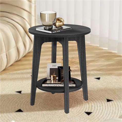 Side Table Small Round Table For Living Room Bedside Table For Small