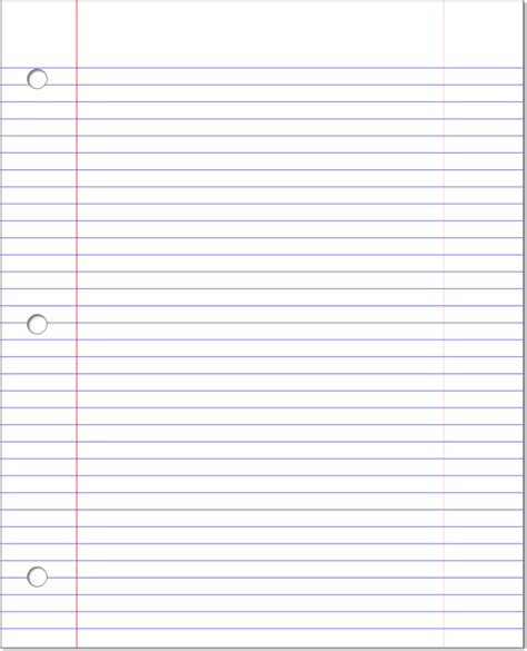 Image Result For Lined Paper Notebook Paper Template Notebook Paper Paper Template