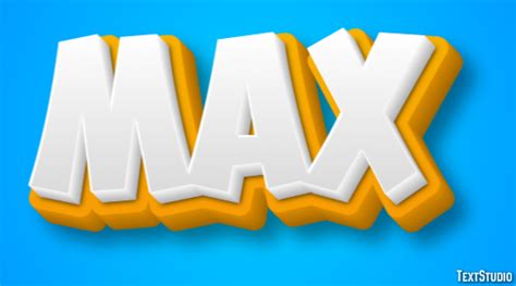 Max Efecto De Texto Y Dise O De Logotipos Nombre
