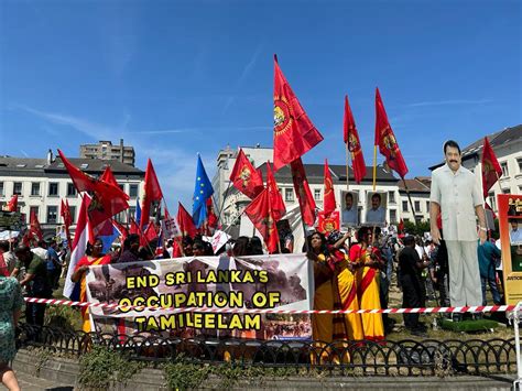 ஐரோப்பிய ஒன்றியத்திற்கு முன்னால் தமிழர்கள் ஒன்று திரண்டு மாபெரும் போராட்டம்