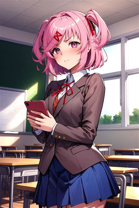 Natsuki Ddlc Natsukiv Stable Diffusion Lora Civitai
