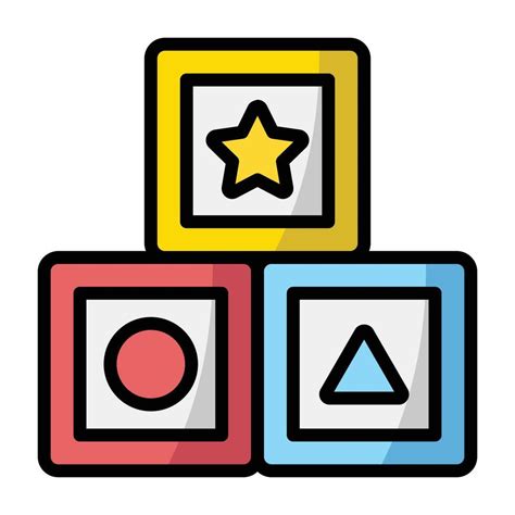 Simple Blocks Colorful Icon The Icon Can Be Used For Websites Print Templates Presentation