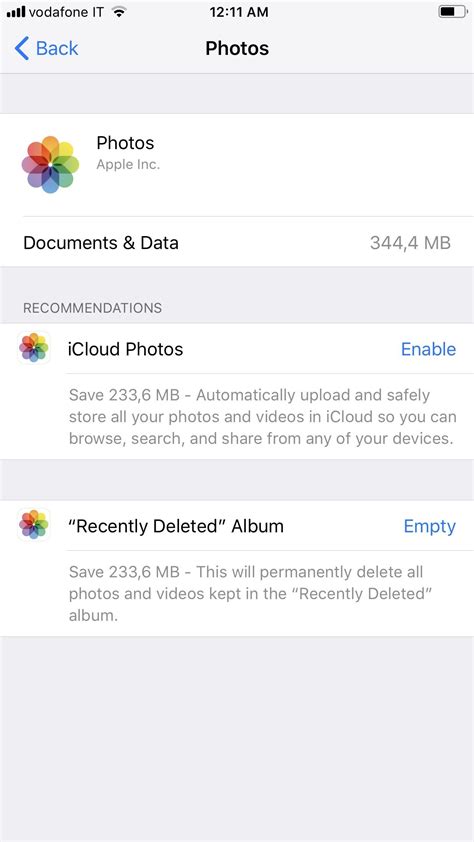 Photos App Documents And Data Not Matching The Real Size Rios