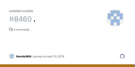 Issue 8460 · Runeliterunelite · Github