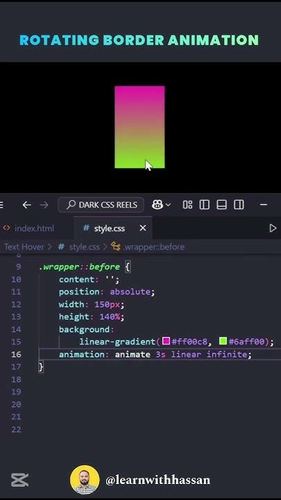rotating border animation pure css learn css border animations
