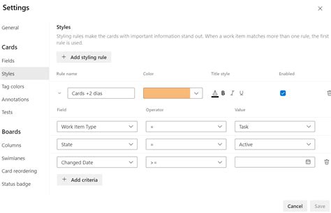 Im Trying To Configure The Rule To Highlight Tasks With 2 Days Microsoft Qanda
