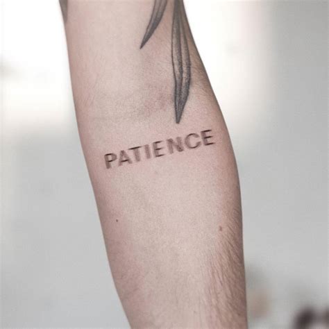Patience Tattoo Font
