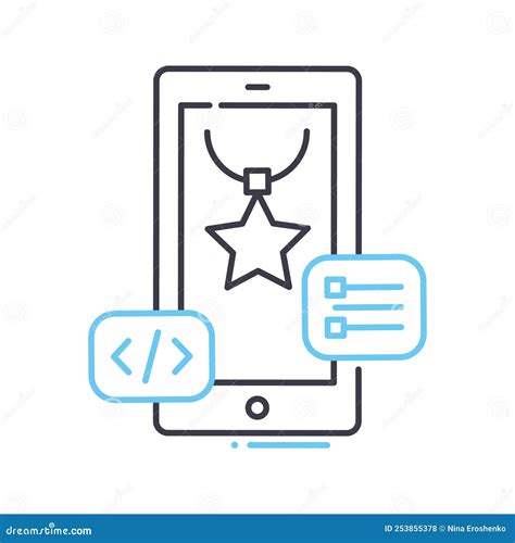 Ux Design Line Icon Outline Symbol Vector Illustration Concept Sign