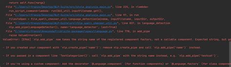 Language Detection Bug For SpaCy In Style Analysis GUI Issue 693
