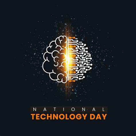 National Technology Day Abstract Creative Ads Premium Vector