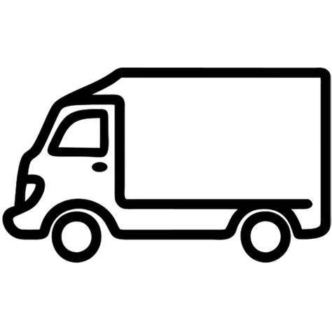 트럭 아이콘 윤 프리미엄 벡터
