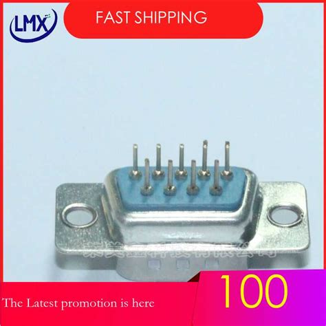 20 Pcs Lot D Sub DIP 9Pin Serial Port Male Solder Connector Socket Db9f Db9 Rs232 Overgold