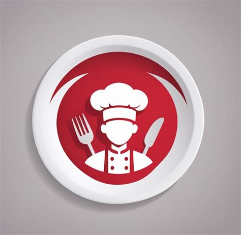 A Chefs Hat Is On A Plate With A Chefs Hat On It Premium Ai Generated Image