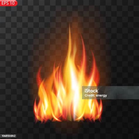 화재의 흔적 타는 불길 반투명 요소 특별 한 Effectrealistic 굽기 화재 불길 효과 벡터 가연성에 대한 스톡 벡터 아트 및 기타 이미지 Istock