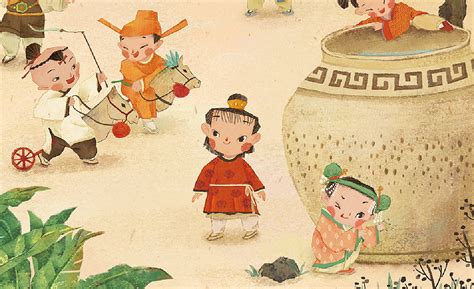 古文绘本｜司马光jiazi夹子 站酷zcool