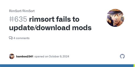Rimsort Fails To Updatedownload Mods · Issue 635 · Rimsortrimsort · Github