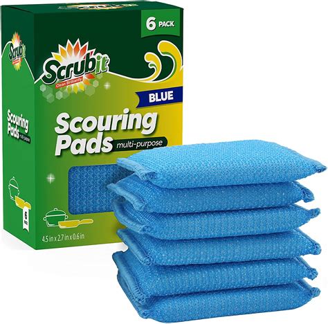 Scrubit Non Scratch Scouring Pad Multi Purpose Cleaning For Kitchen