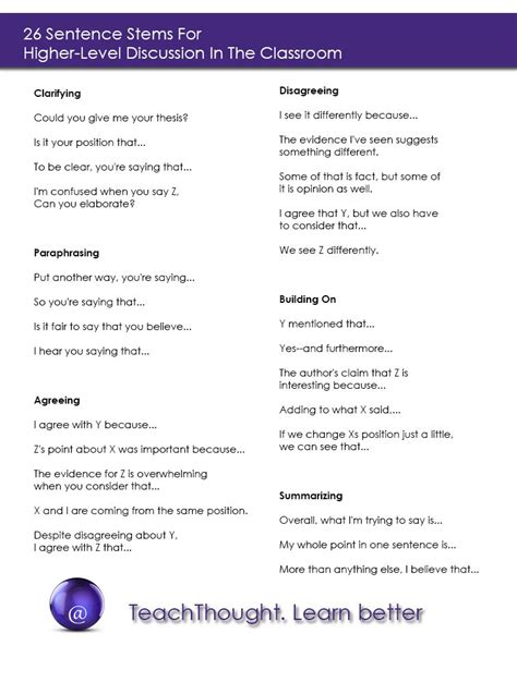 Explain Sentence Stems At Kristopher Chambers Blog