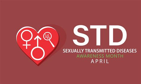 April Is Sexually Transmitted Diseases Awareness Month Template For